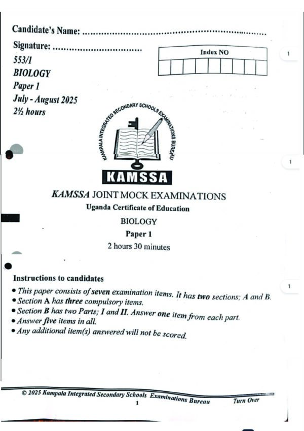S.4 English Pre Mock Kamssa 2026 - Ug Study Resources