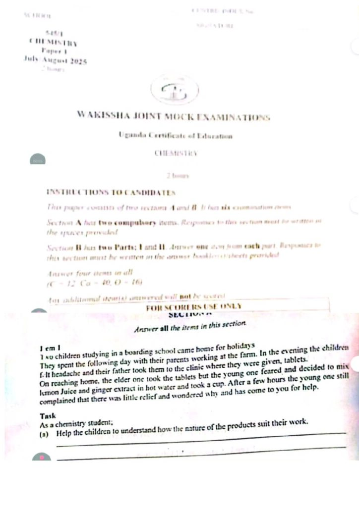 S.4 mathematics Topical scenario based questions with answers 2025 - Ug ...